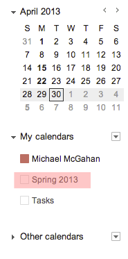 MyClassCalendar | MyGeorgiaSouthern - University Portal for faculty ...